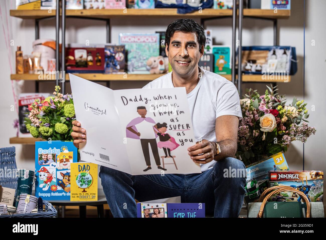 Nickyl Raithatha CEO of Moonpig photographed at their head offices in ...