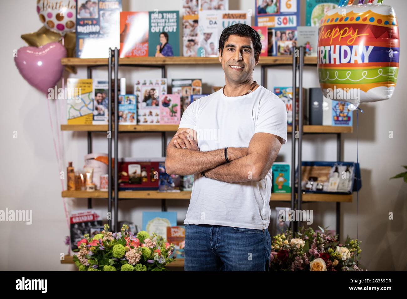 Nickyl Raithatha CEO of Moonpig photographed at their head offices in ...