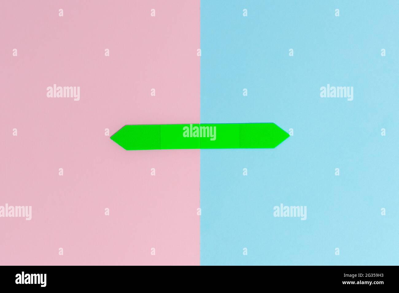 Comparison of Two Objects Blocks Pencils Sticker Notes Facing Inward ...