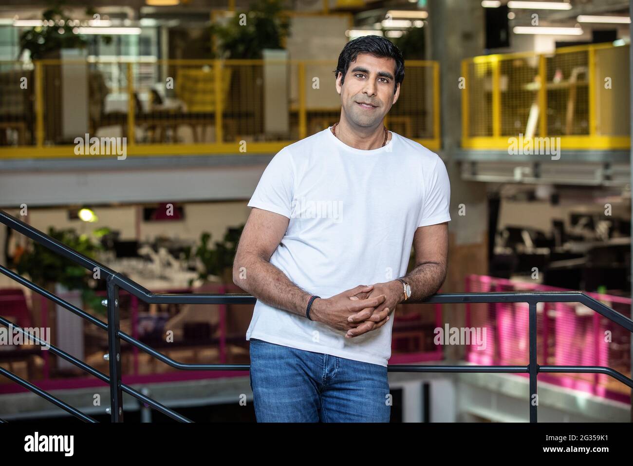 Nickyl Raithatha CEO of Moonpig photographed at their head offices in ...