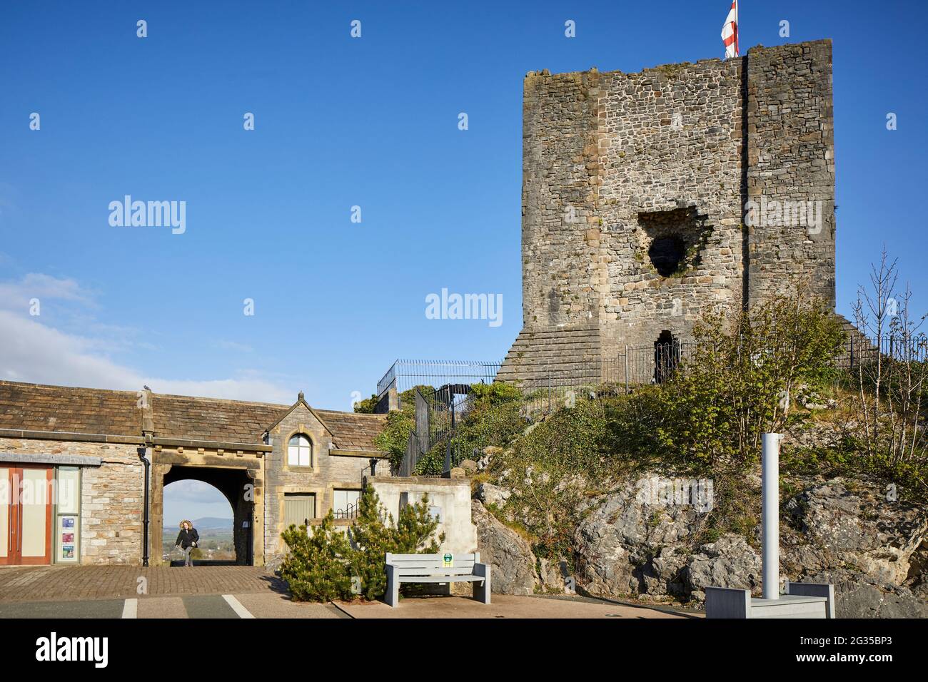 Clitheroe Castle ruined early medieval castle Ribble Valley in ...