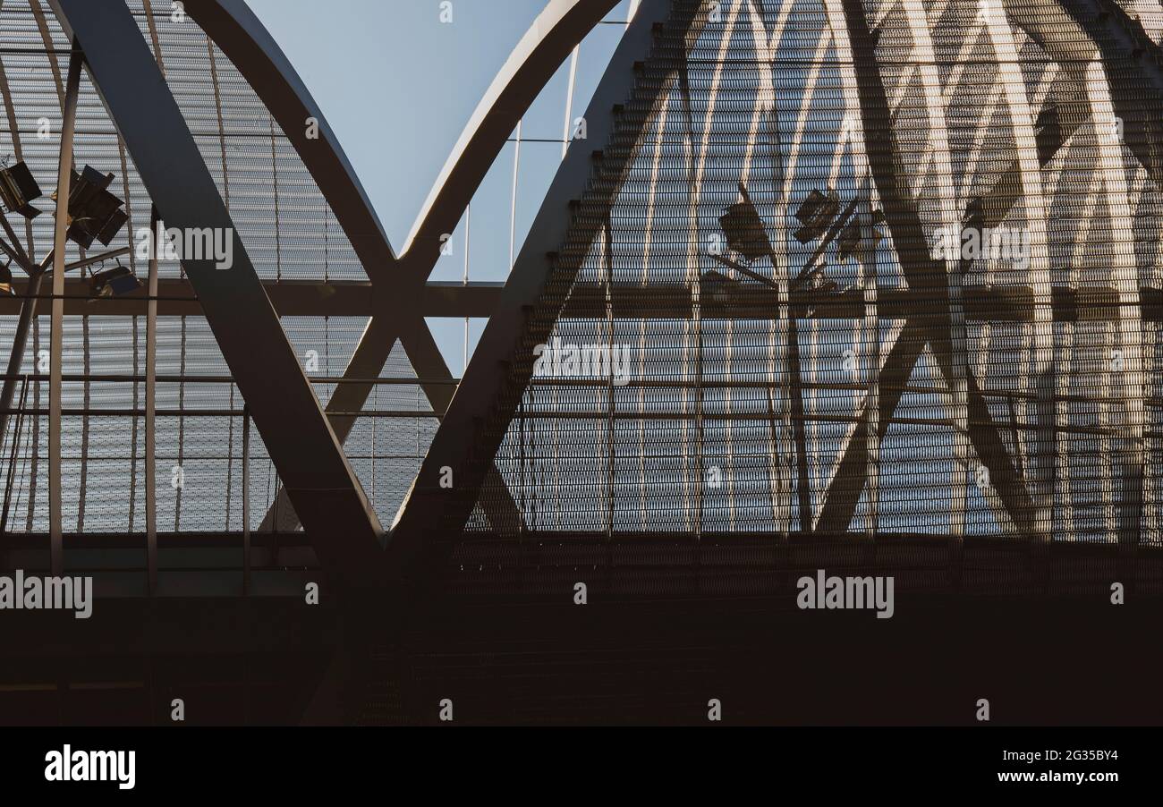 Detail of the bridge on the river of Madrid, Spain Stock Photo - Alamy