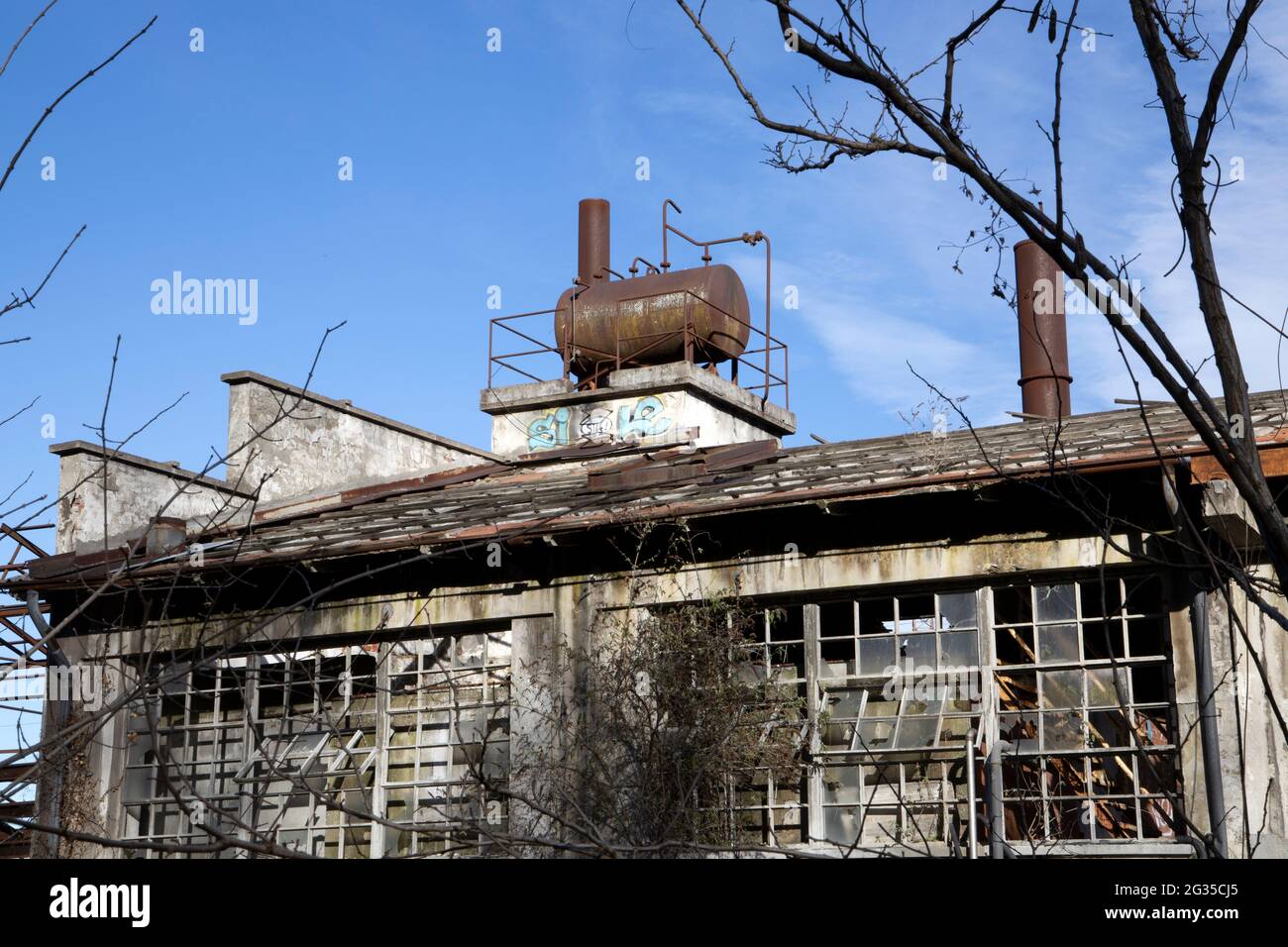 Old factories and industrial archeology Stock Photo - Alamy