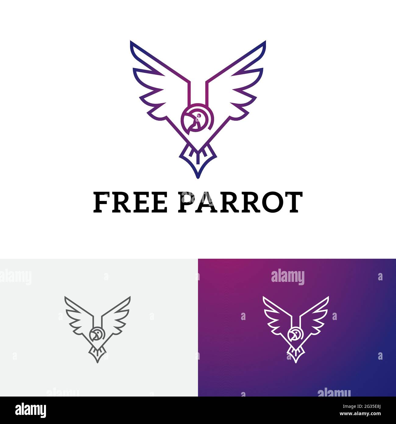 Parrot logo hi-res stock photography and images - Alamy