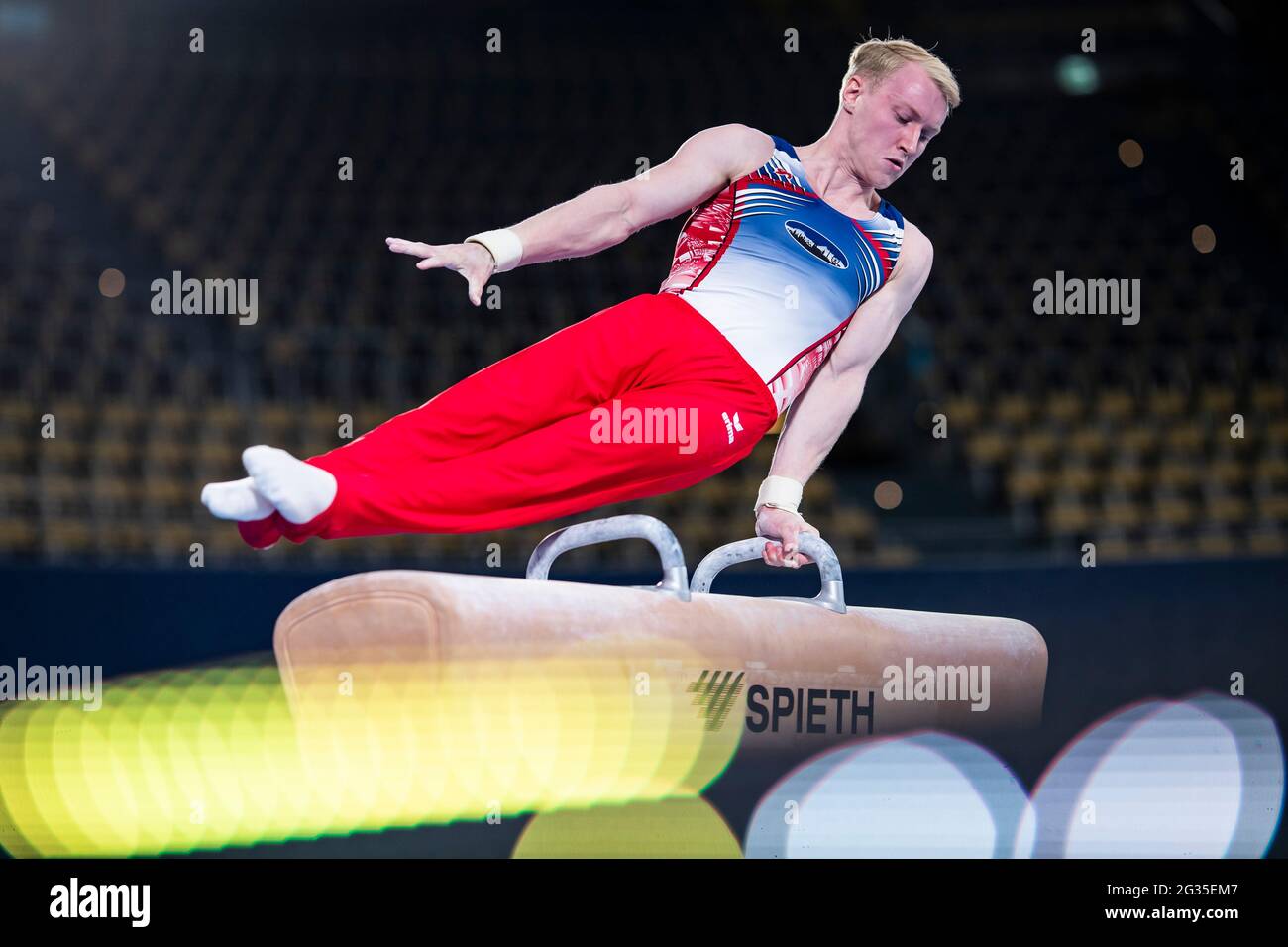Munich, Germany. 12th June, 2021. Gymnastics: Olympic qualification ...
