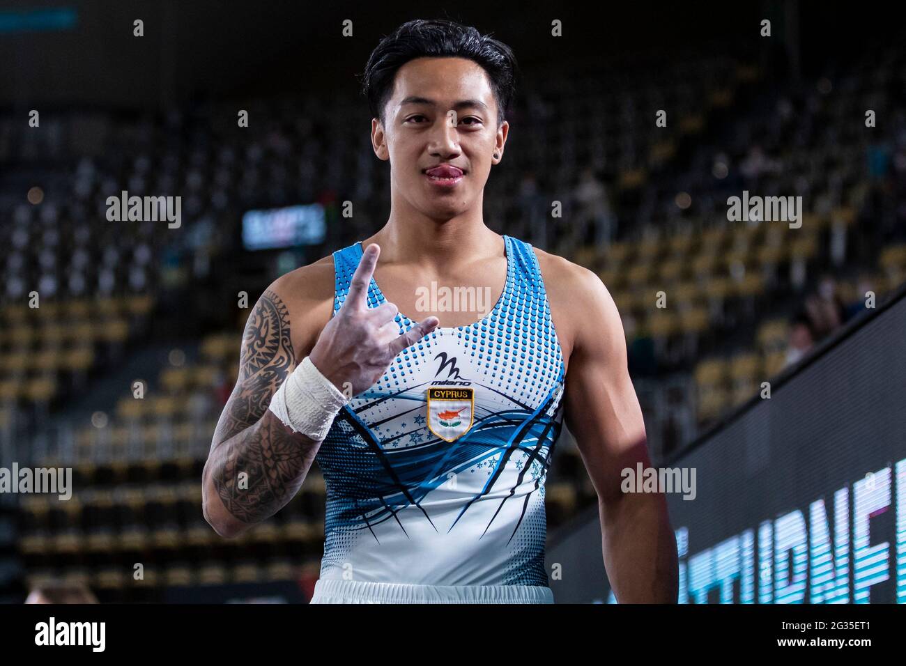 Munich, Germany. 12th June, 2021. Gymnastics: Olympic qualification ...