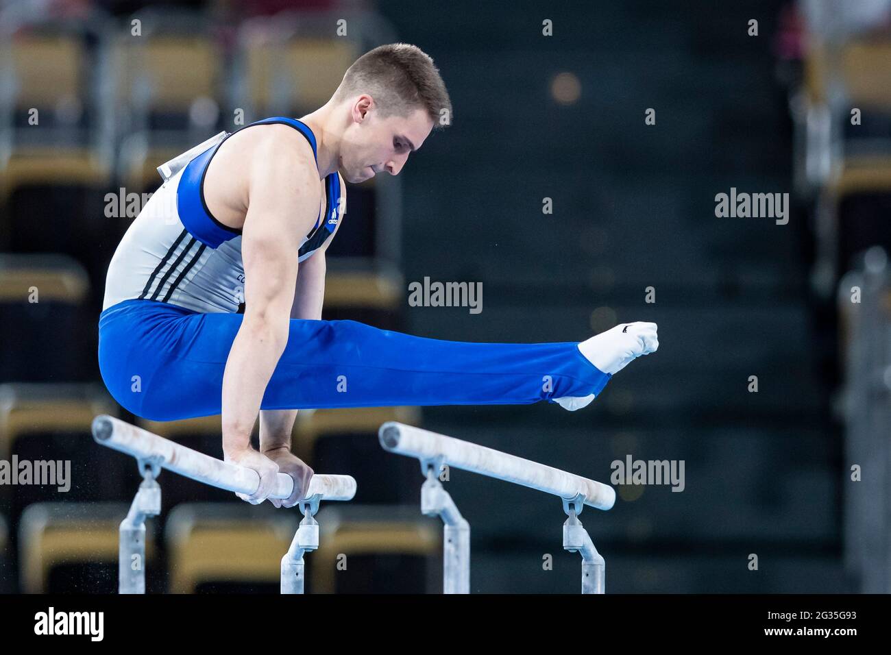 Munich, Germany. 12th June, 2021. Gymnastics: Olympic qualification ...