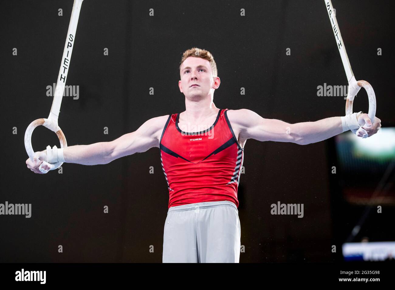 Munich, Germany. 12th June, 2021. Gymnastics: Olympic qualification ...