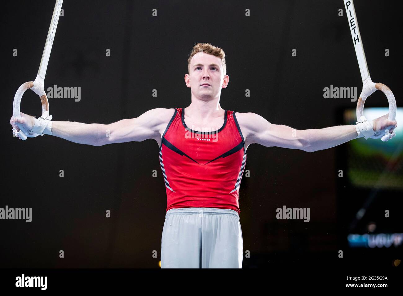 Munich, Germany. 12th June, 2021. Gymnastics: Olympic qualification ...