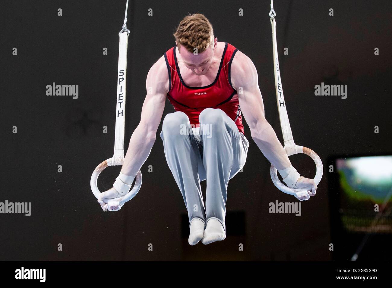 Munich, Germany. 12th June, 2021. Gymnastics: Olympic qualification ...