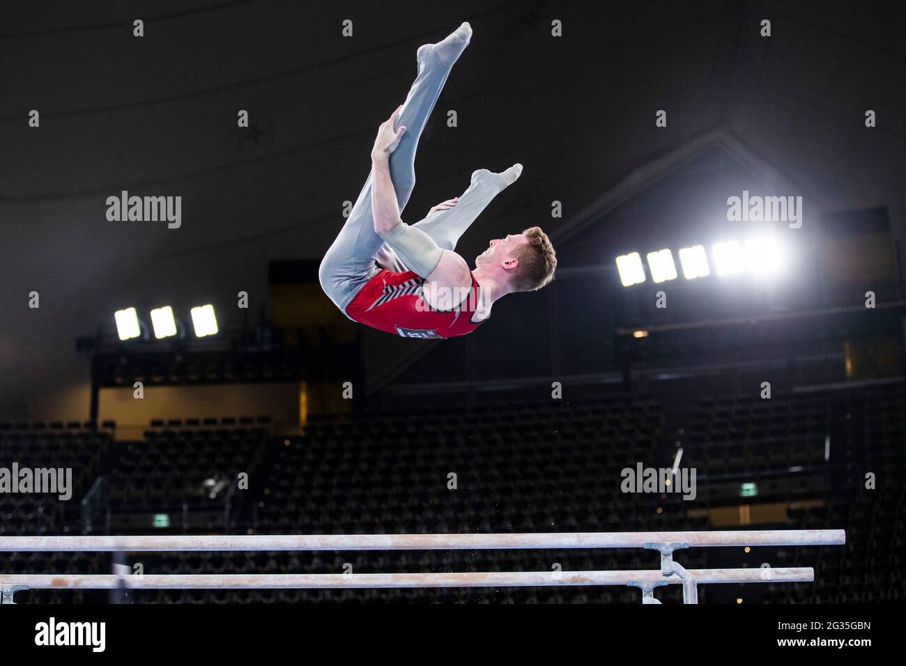 Munich, Germany. 12th June, 2021. Gymnastics: Olympic qualification ...