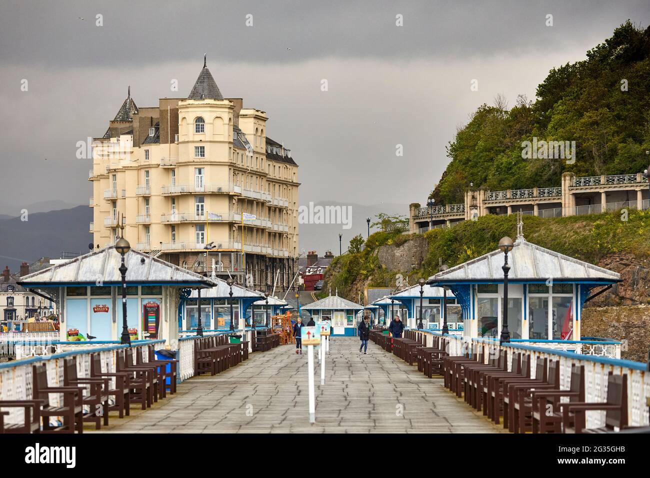 Coastal seaside resort town Llandudno North Wales the victorian Grade ...