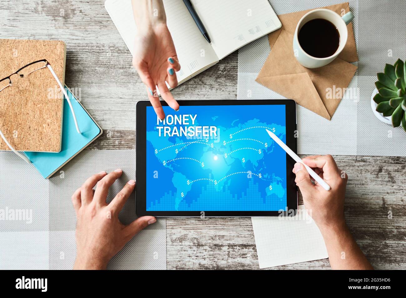 Global money transfer hi-res stock photography and images - Alamy