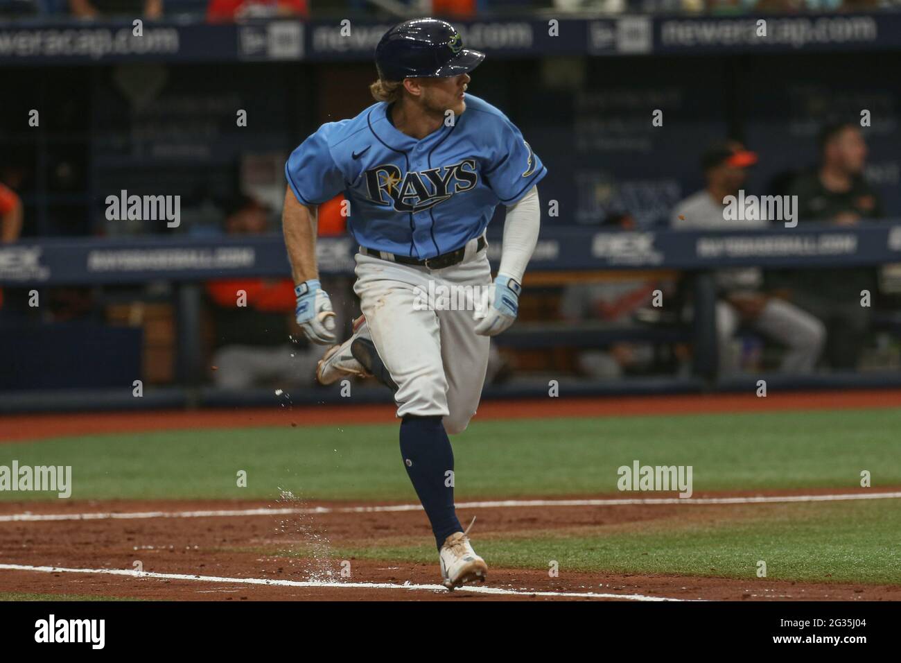 St. Petersburg, FL. USA Tampa Bay Rays shortstop Taylor Walls (6) runs ...