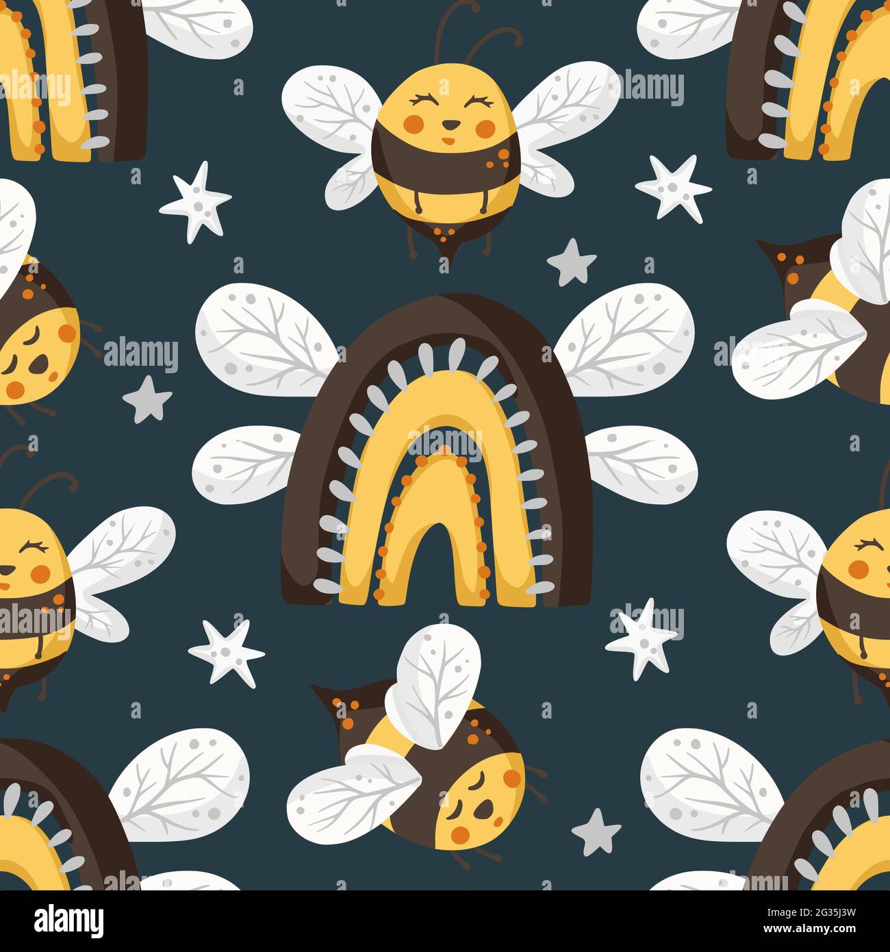 Rainbow bee Stock Vector Images - Alamy