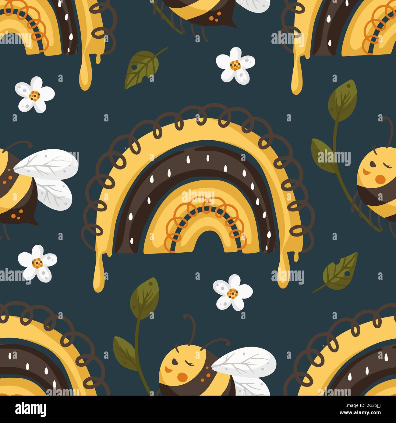 Rainbow bee Stock Vector Images - Alamy