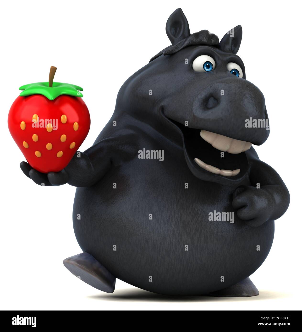 Fun horse - 3D Illustration Stock Photo - Alamy