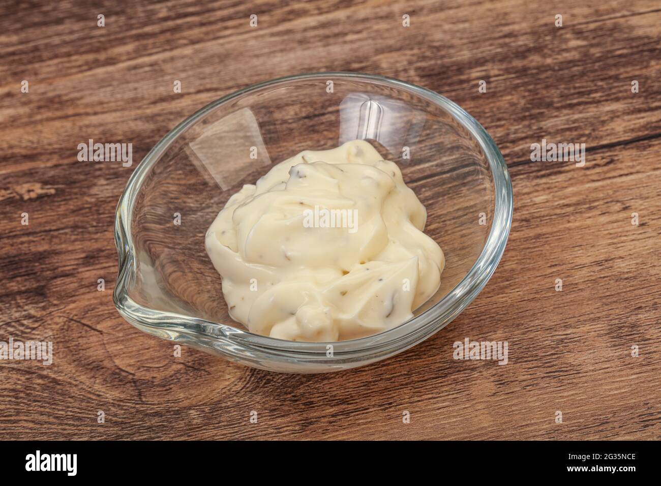 Caesar cream sauce with parmesan cheese and herbs Stock Photo - Alamy