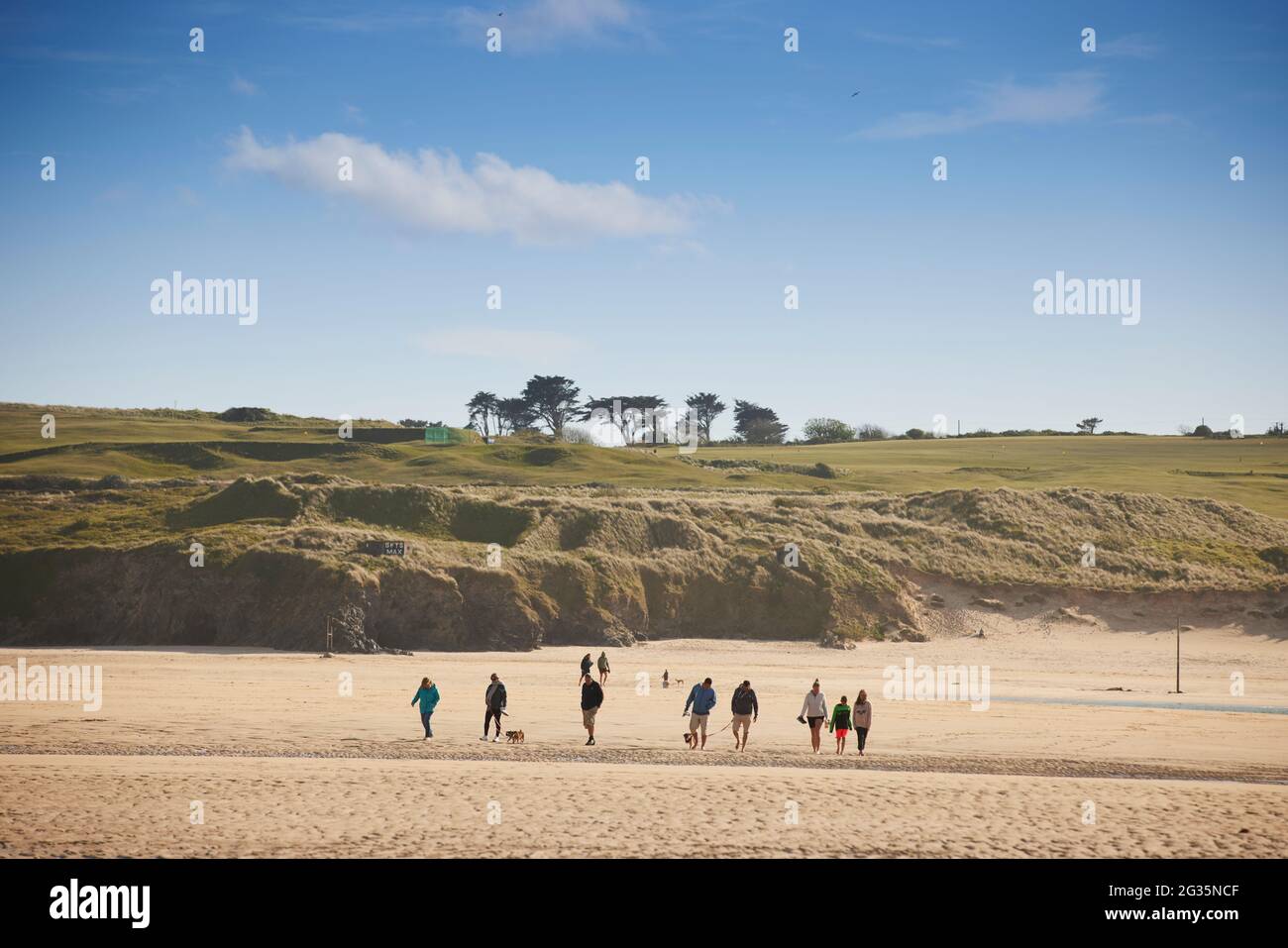 Cornish tourist destination Hayle, in St Ives Bay, Cornwall, England ...