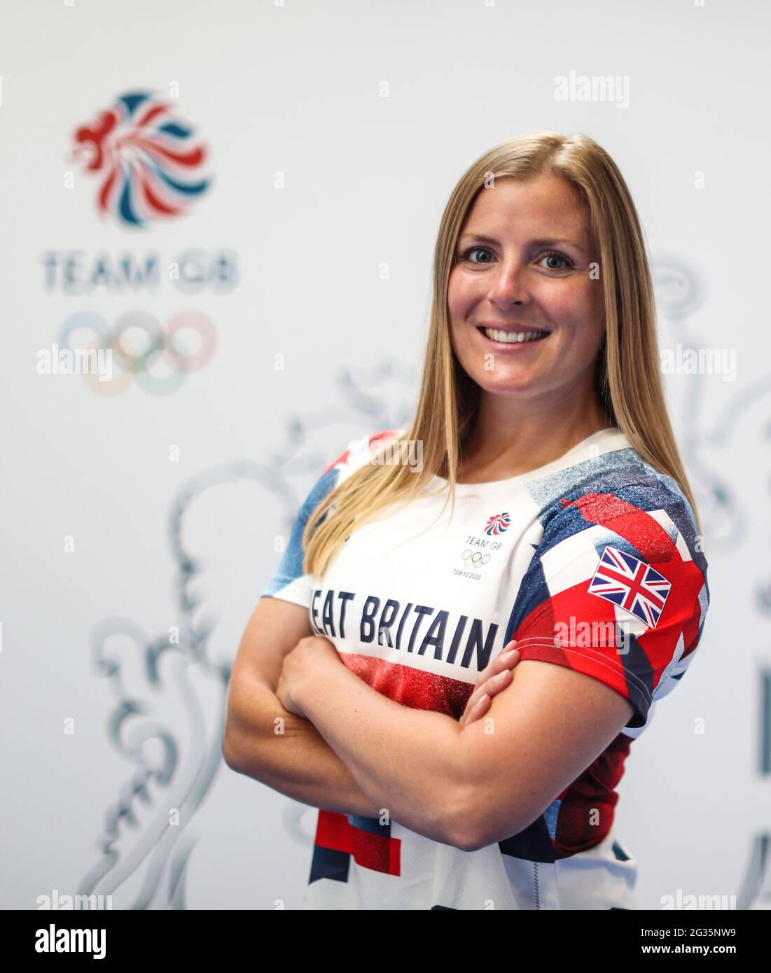 Laura Gallagher during the kitting out session for the Tokyo Olympics ...