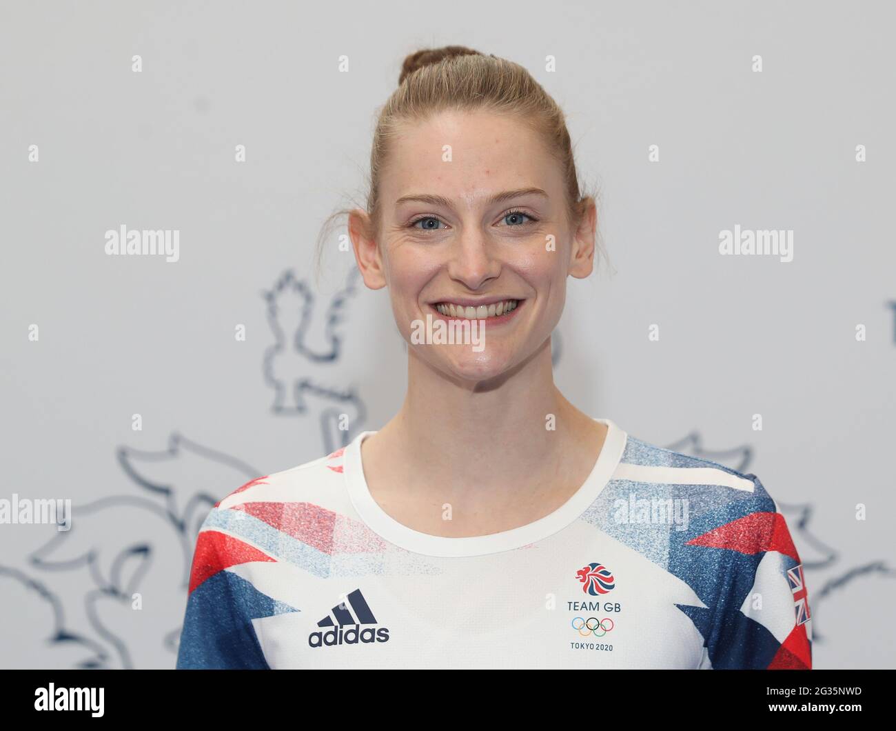 Bryony Page during the kitting out session for the Tokyo Olympics 2020 ...