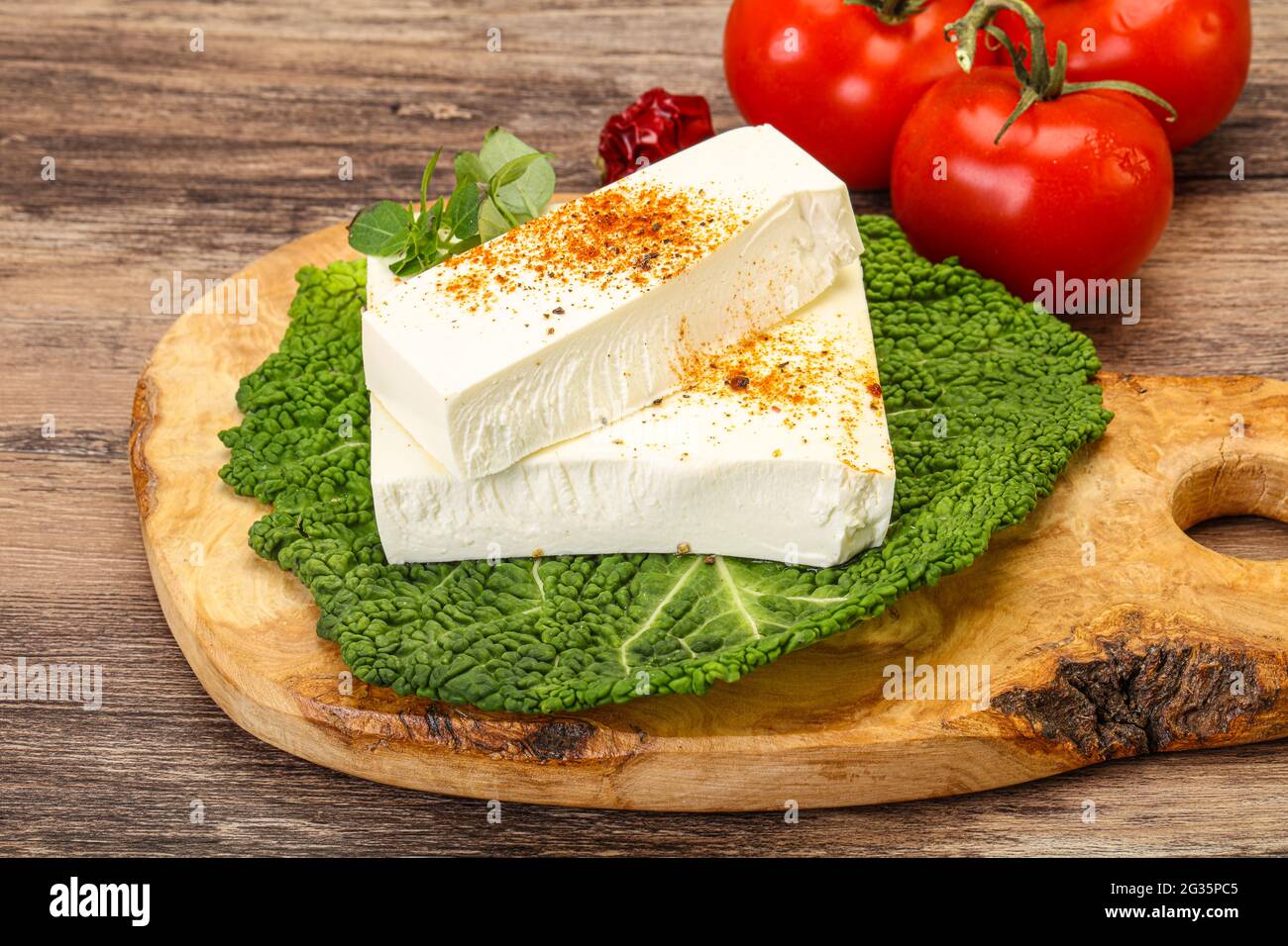 Greek Feta soft cheese for salad Stock Photo - Alamy