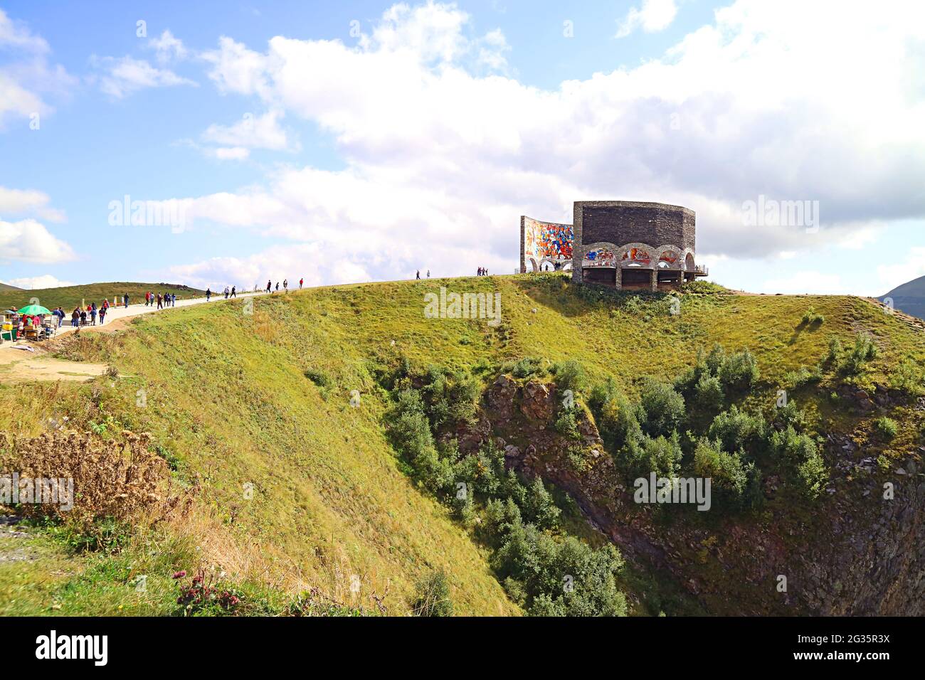 Impressive Monument of The Russia-Georgia Friendship located on ...