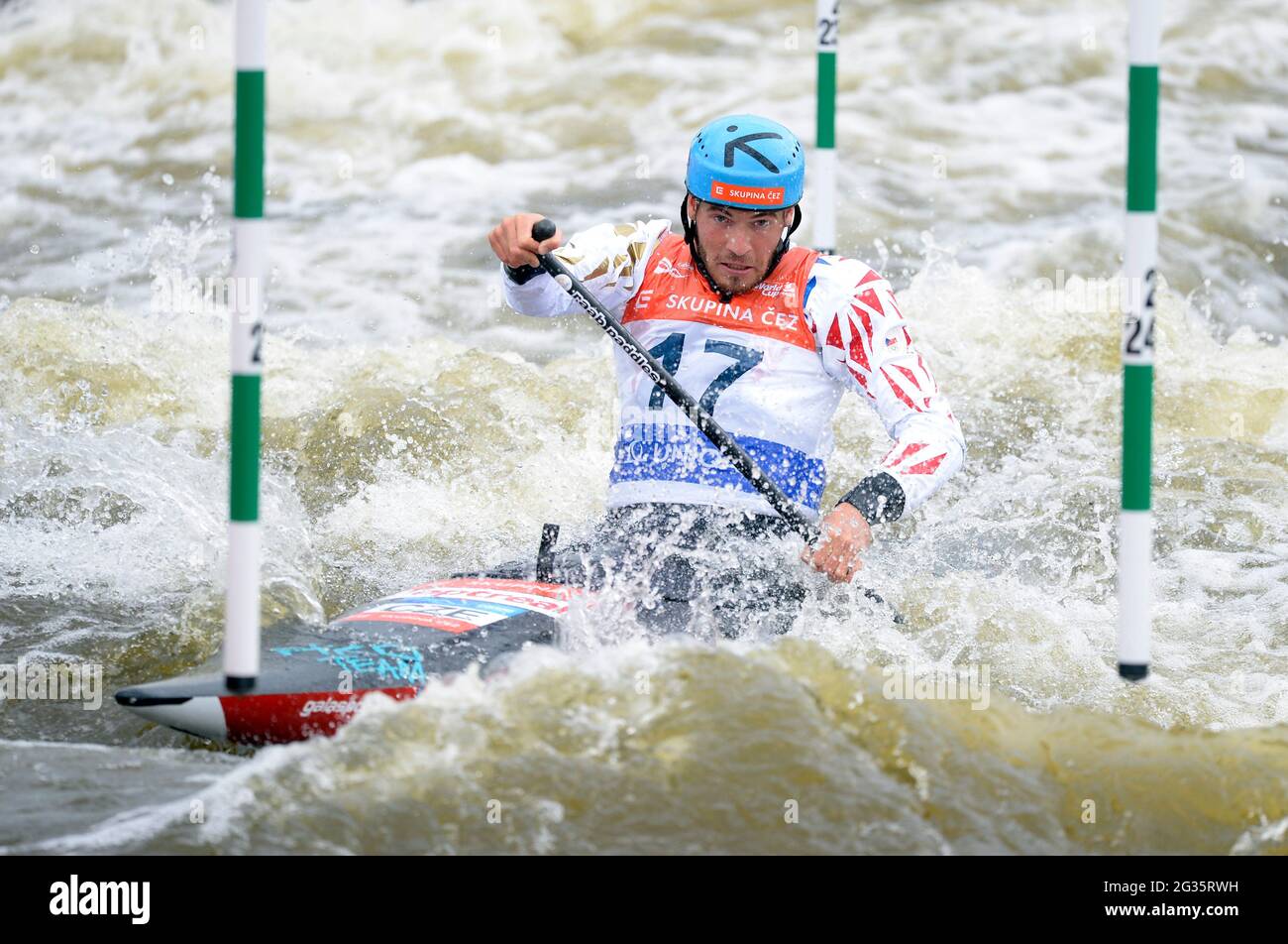 Prague, Czech Republic. 13th June, 2021. Czech Lukas Rohan competes ...
