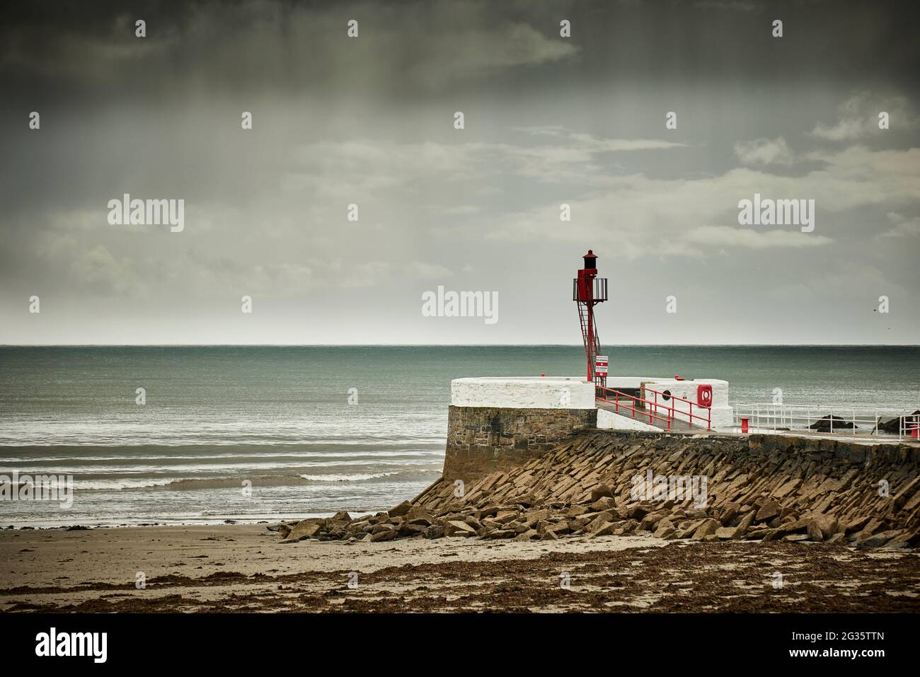 CORNISH fishing port Looe in Cornwall pictured East Looe Beach Stock ...