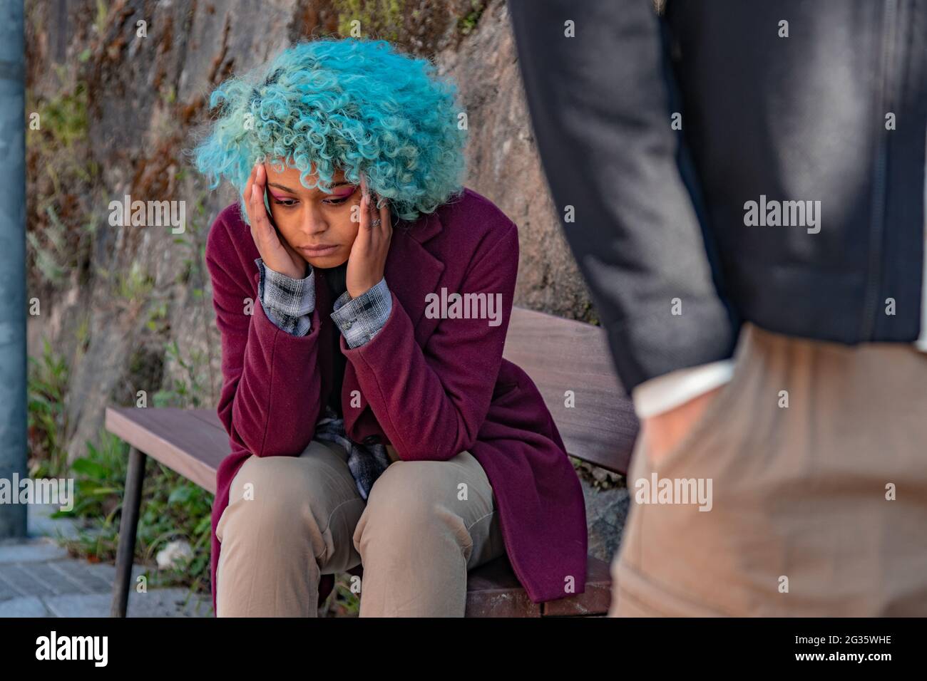 young couple with separation problems Stock Photo - Alamy