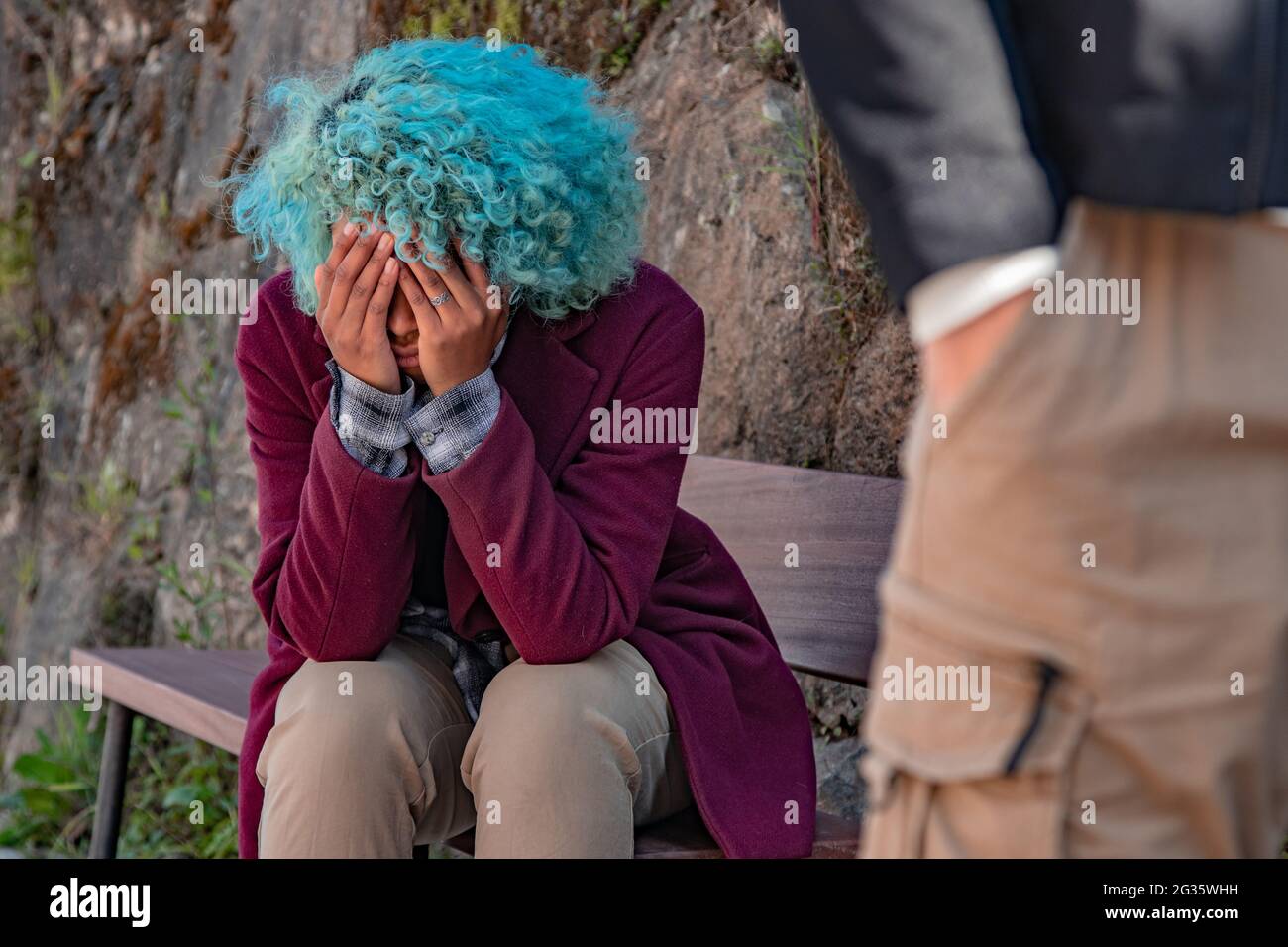 sad woman after separation from the couple Stock Photo - Alamy