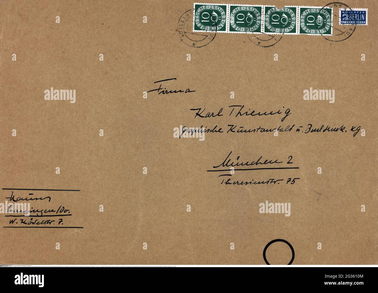 Adressed envelope hi-res stock photography and images - Alamy