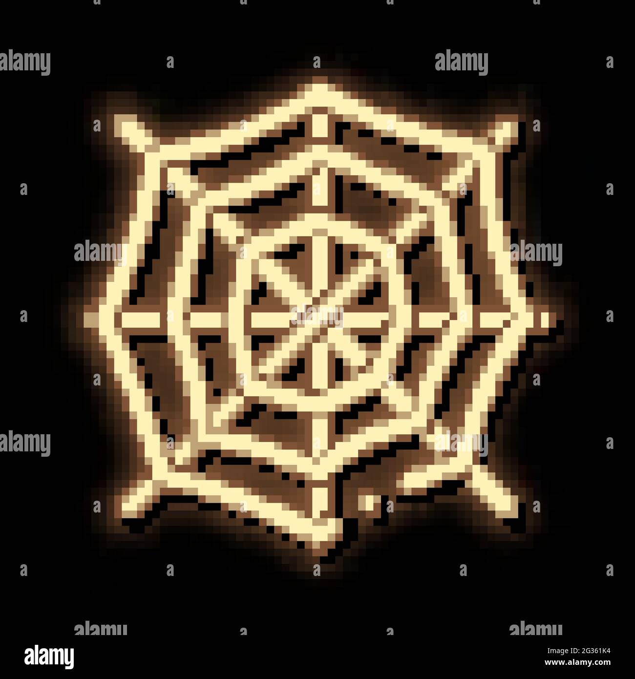 halloween spider web neon glow icon illustration Stock Vector Image ...