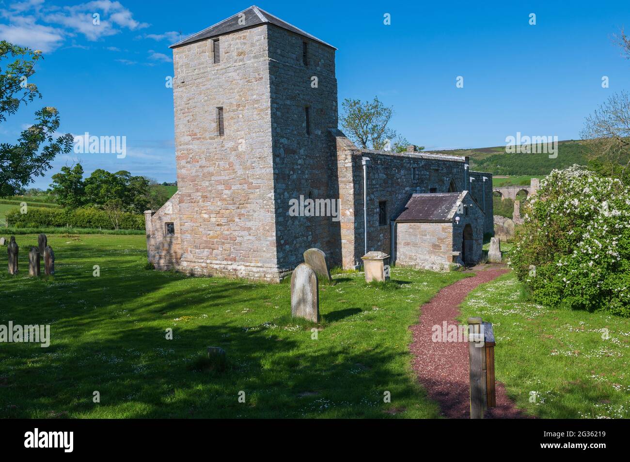 St John the Baptist mediaeval (11th century) church, Edlingham ...
