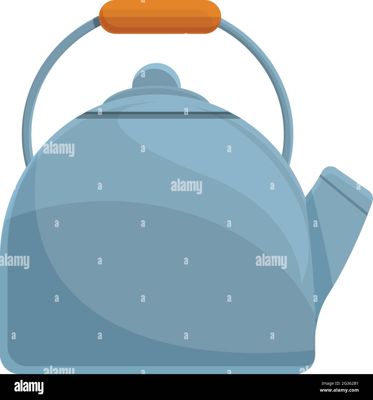 Camping kettle icon. Cartoon of Camping kettle vector icon for web ...