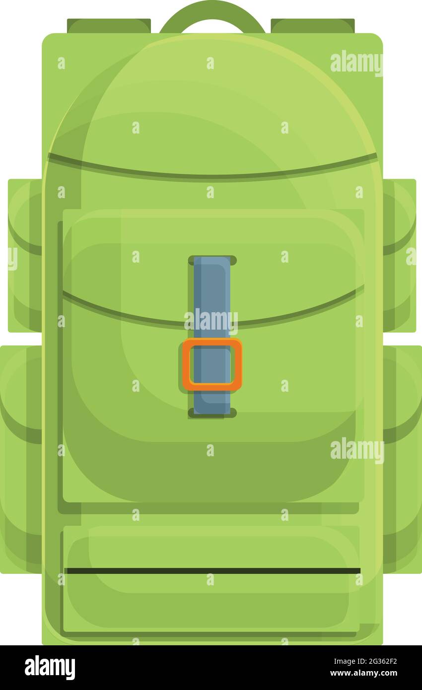Camping backpack icon. Cartoon of Camping backpack vector icon for web ...