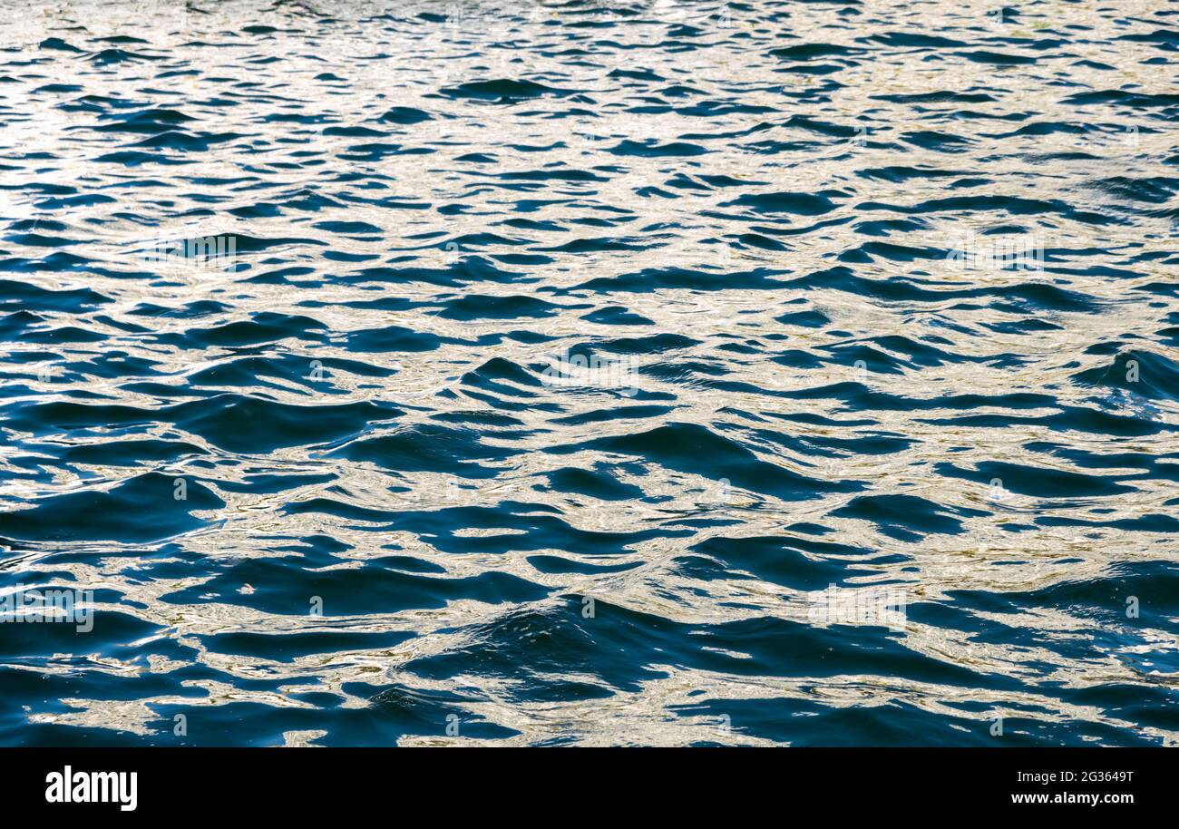 Blue sea surface as natural background Stock Photo - Alamy