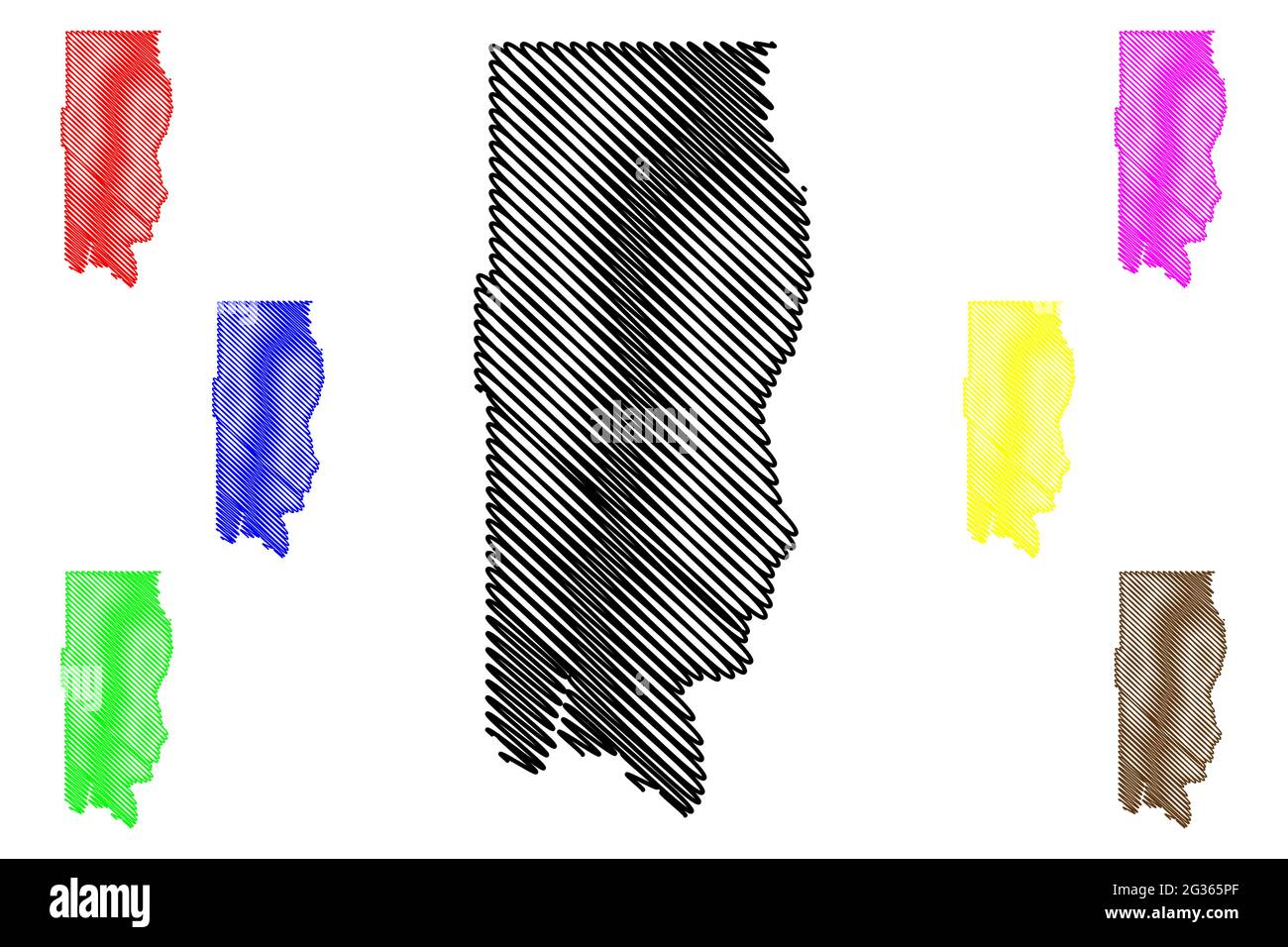 Map of republic washington hi-res stock photography and images - Alamy