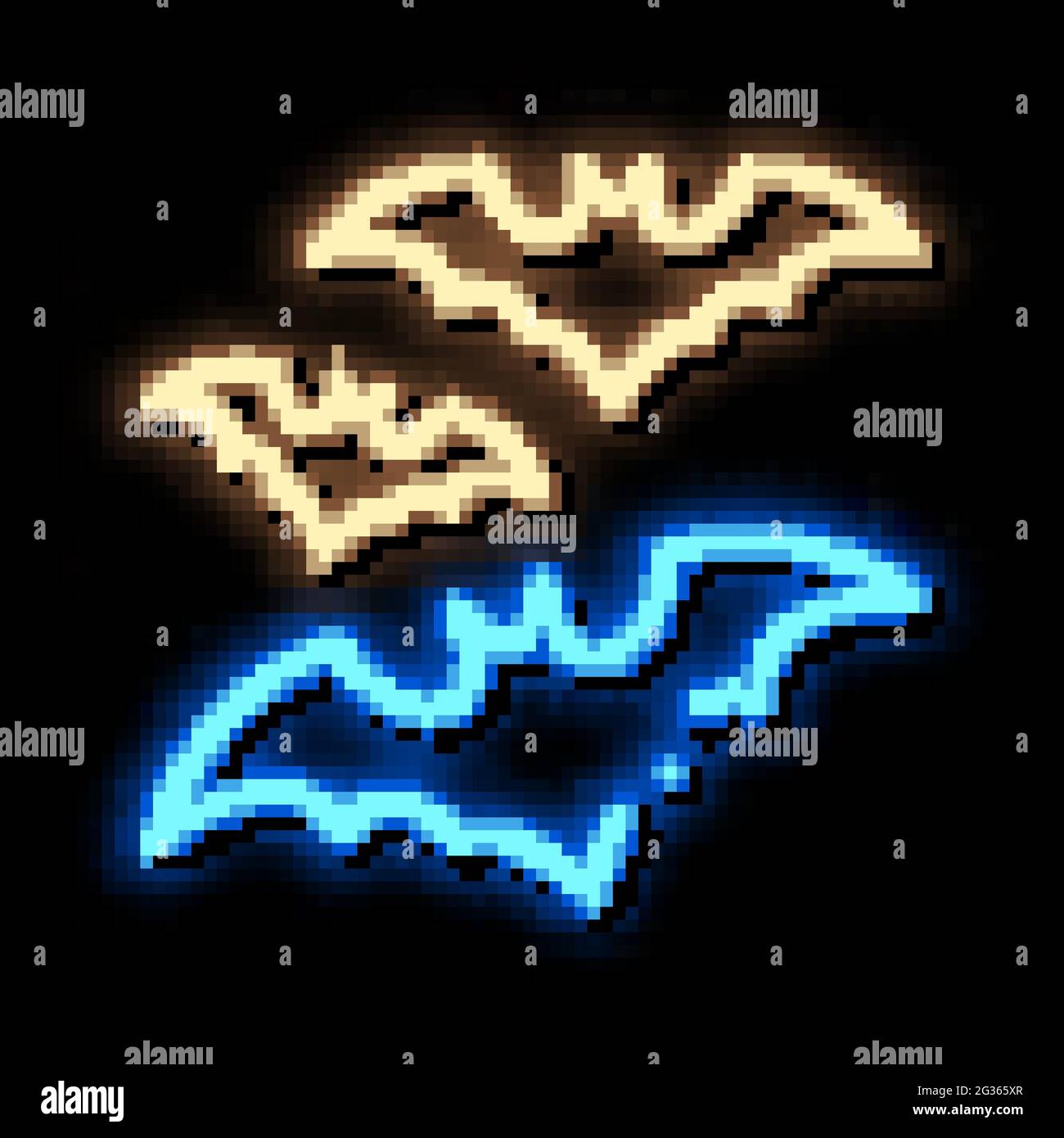 Neon wolf Stock Vector Images - Alamy