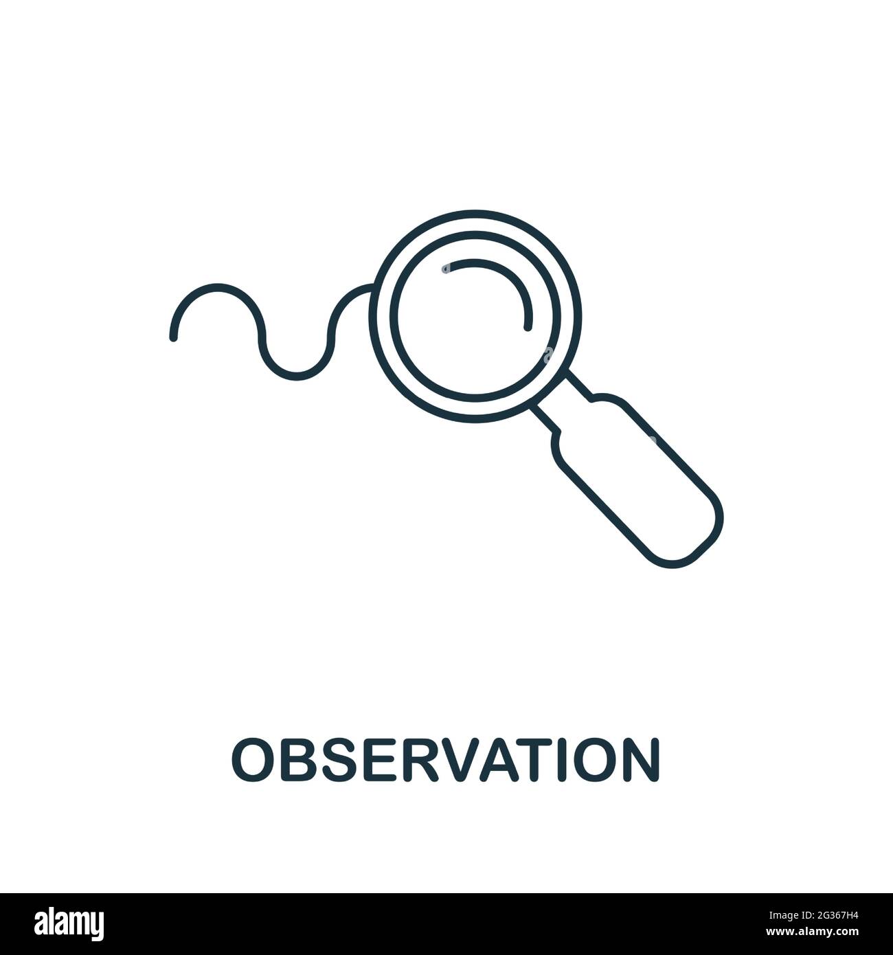 Observation line icon. Creative outline design from artificial ...