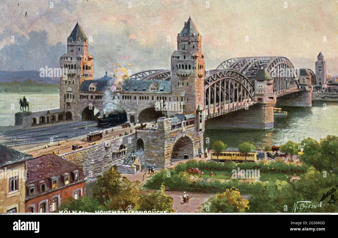 geography / travel historic, Germany, cities and communities, Cologne ...