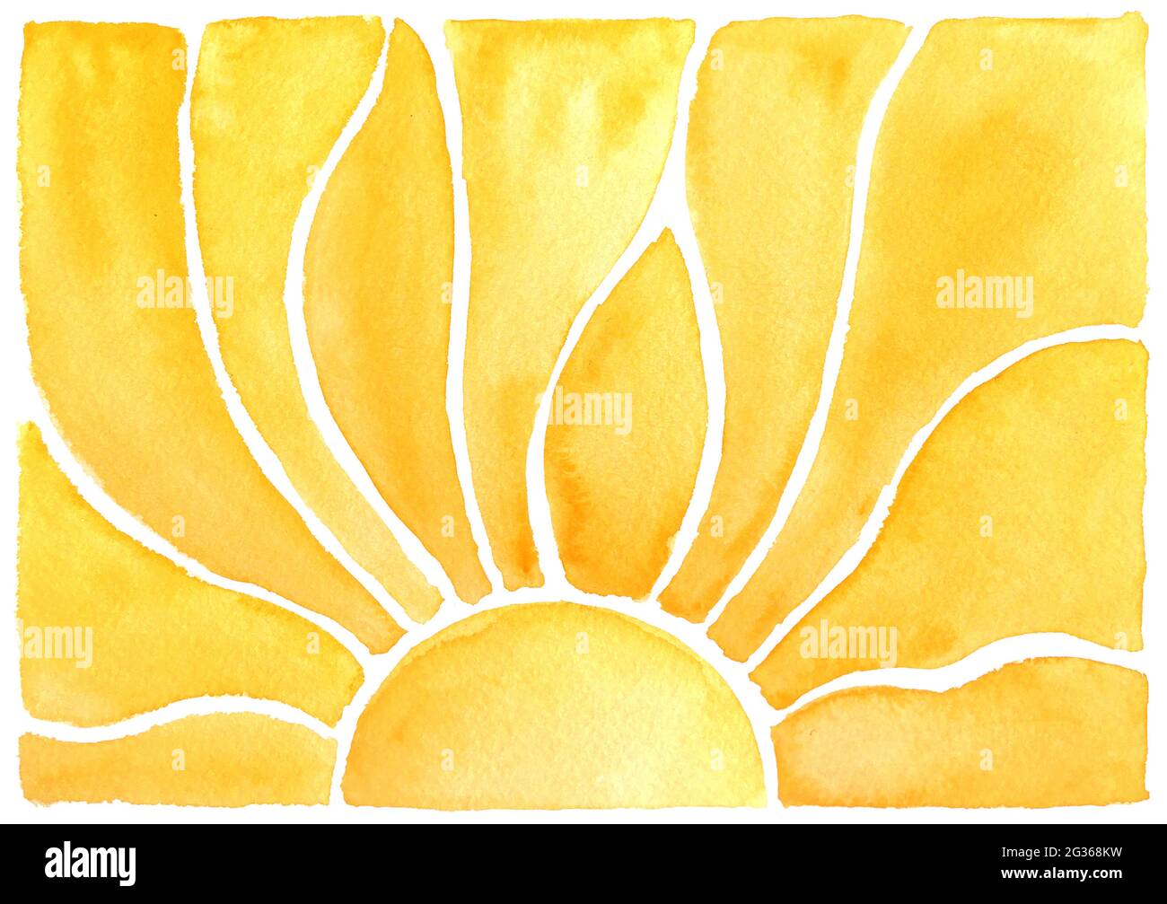 Watercolor sun hi-res stock photography and images - Alamy