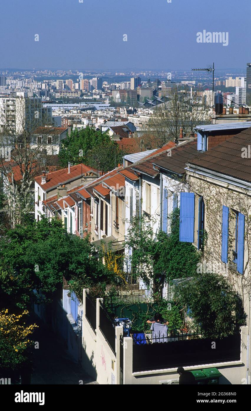 FRANCE PARIS (75) 19TH DISTRICT, THE "MOUZAIA" DISTRICT : VILLA DES ...