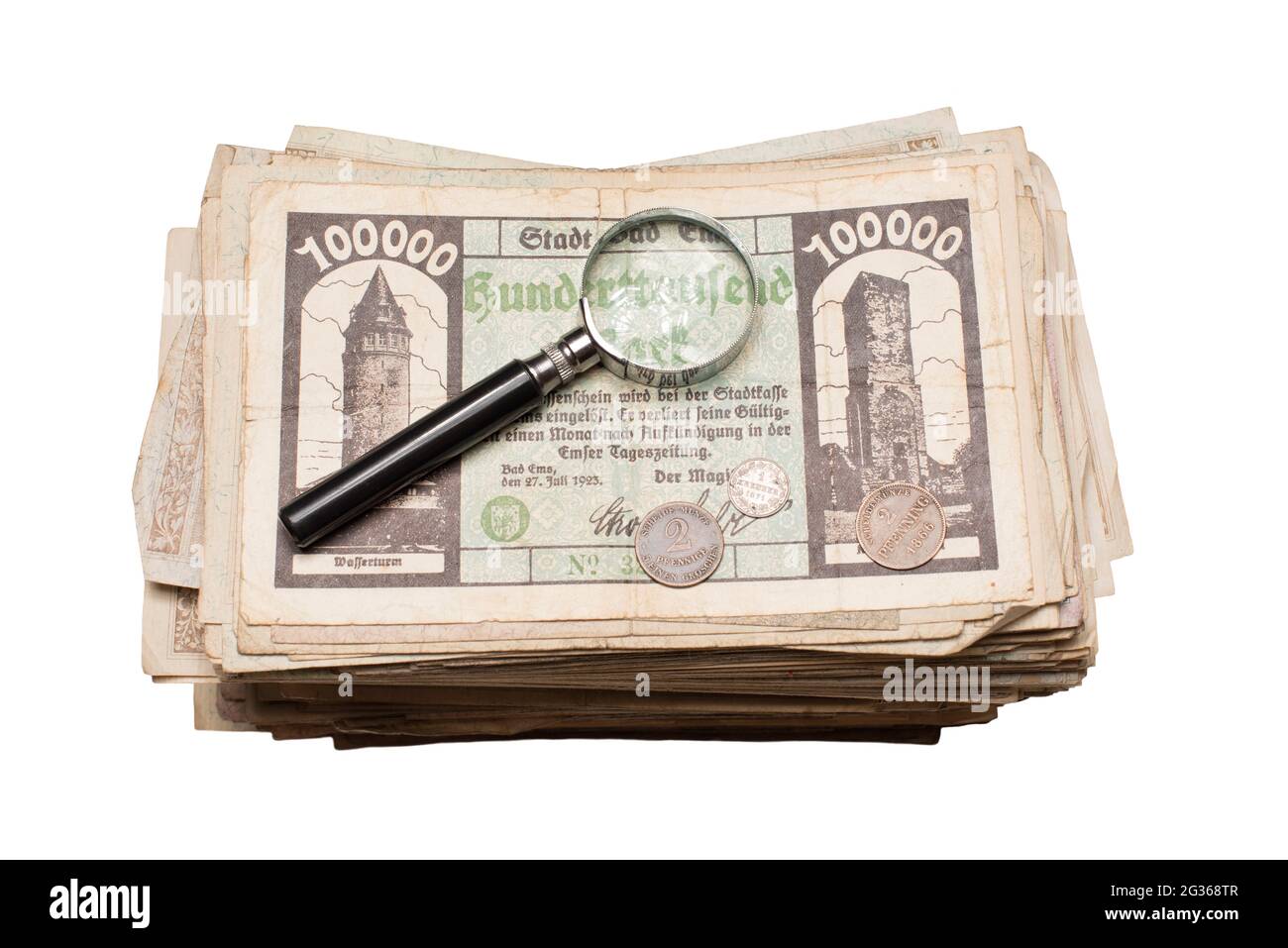 collectibles Coins Banknotes Awards Stock Photo - Alamy