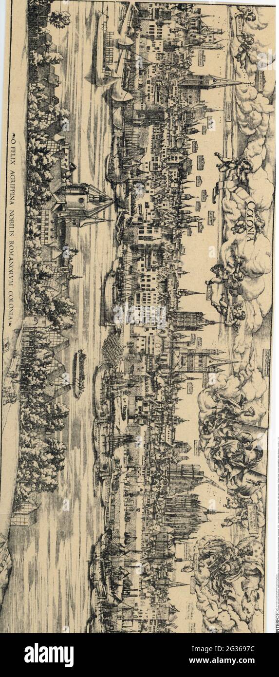 geography / travel historic, Germany, cities and communities, Cologne ...