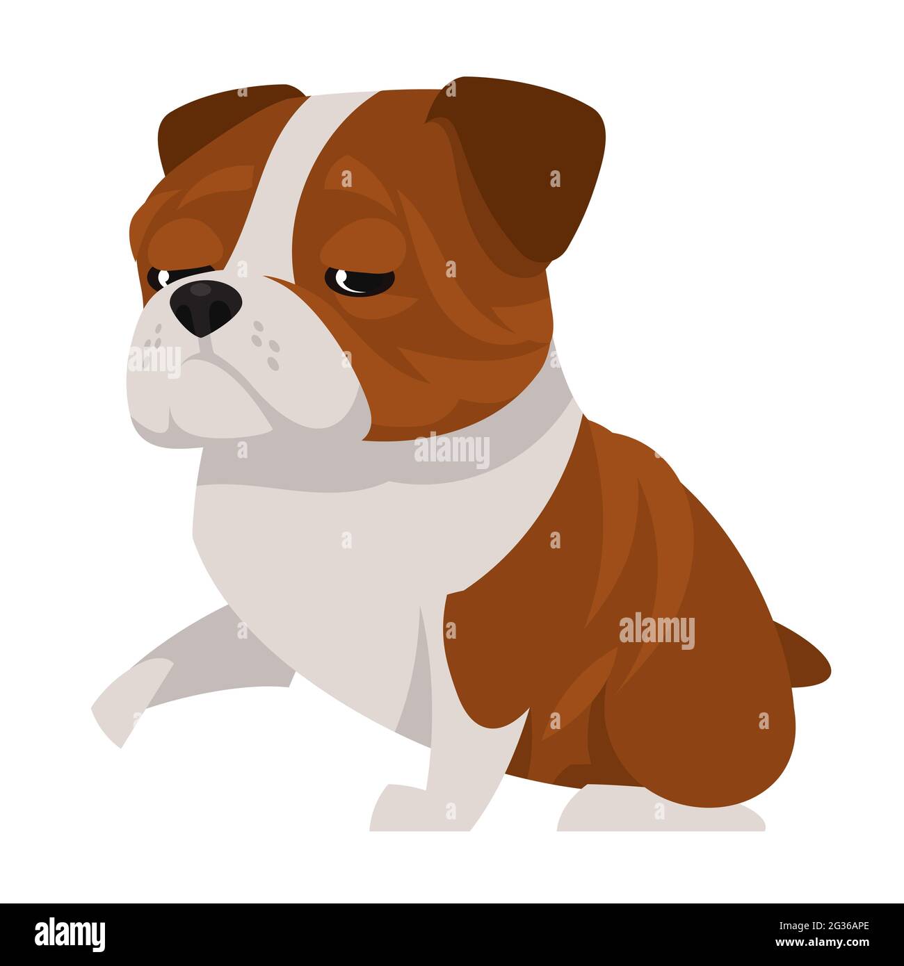 Cute English Bulldog Cartoon