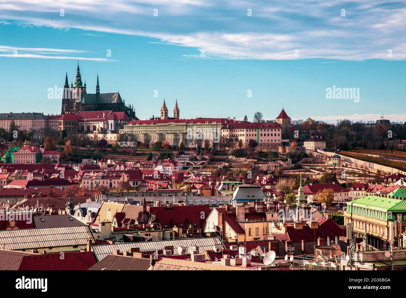 Prague vibrant scene castle hi-res stock photography and images - Alamy