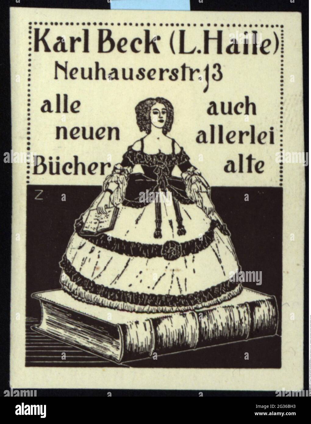 advertising, poster stamps, book trade, "Karl Beck", Munich, circa 1910 ...