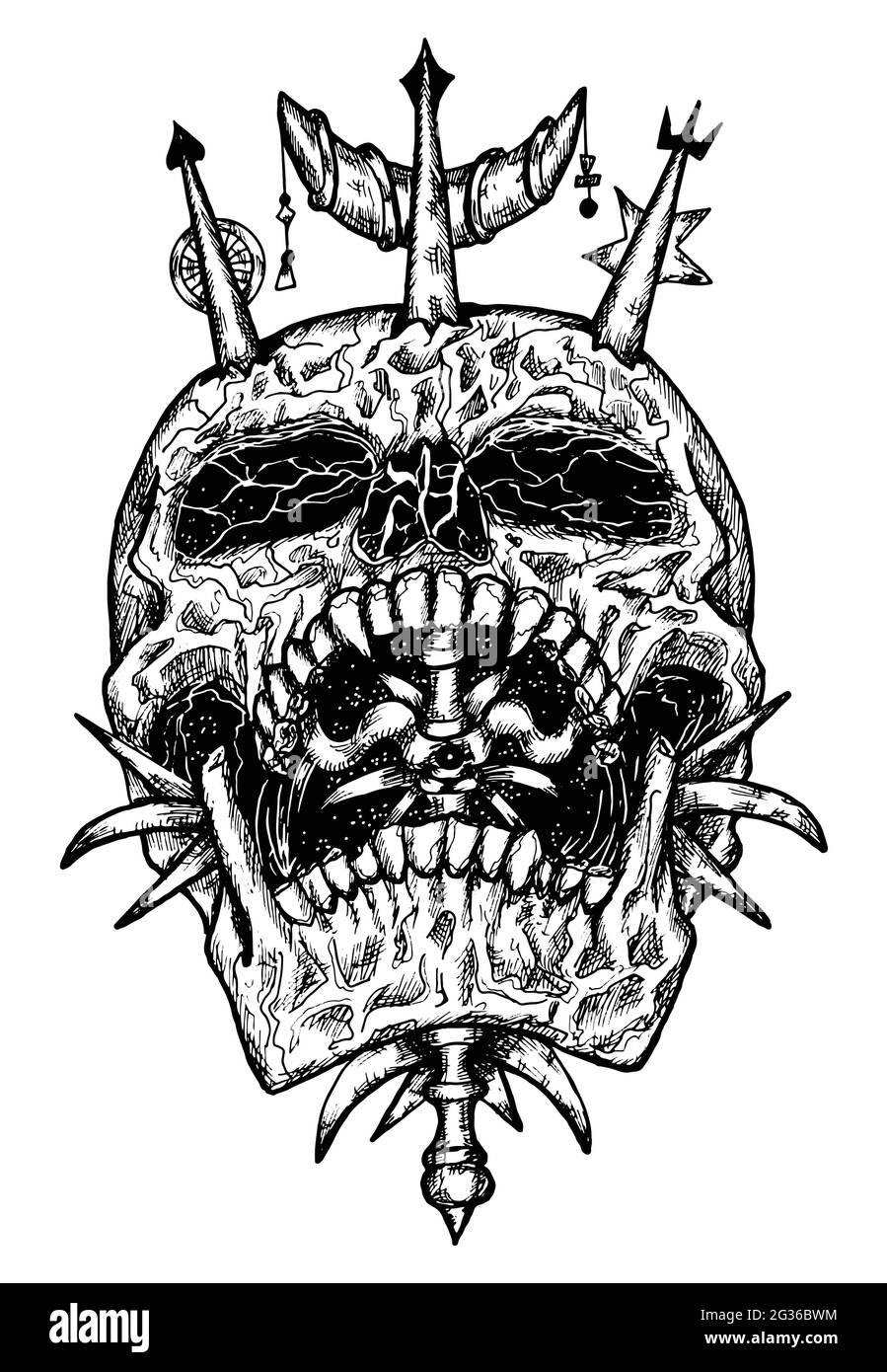 Diabolic head Cut Out Stock Images & Pictures - Alamy