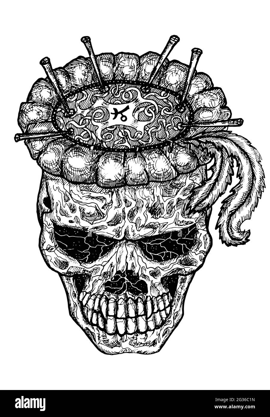 Drawings Of Demon Skulls